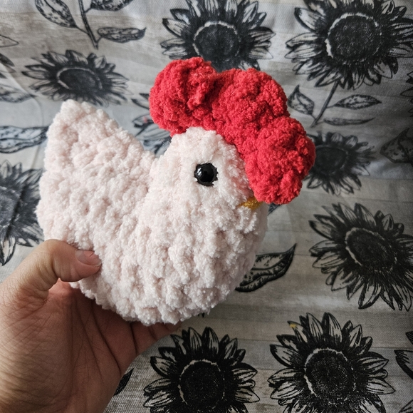 Hand Crafted | Toys | Crochet Light Pink Rooster Chicken Amigurumi ...